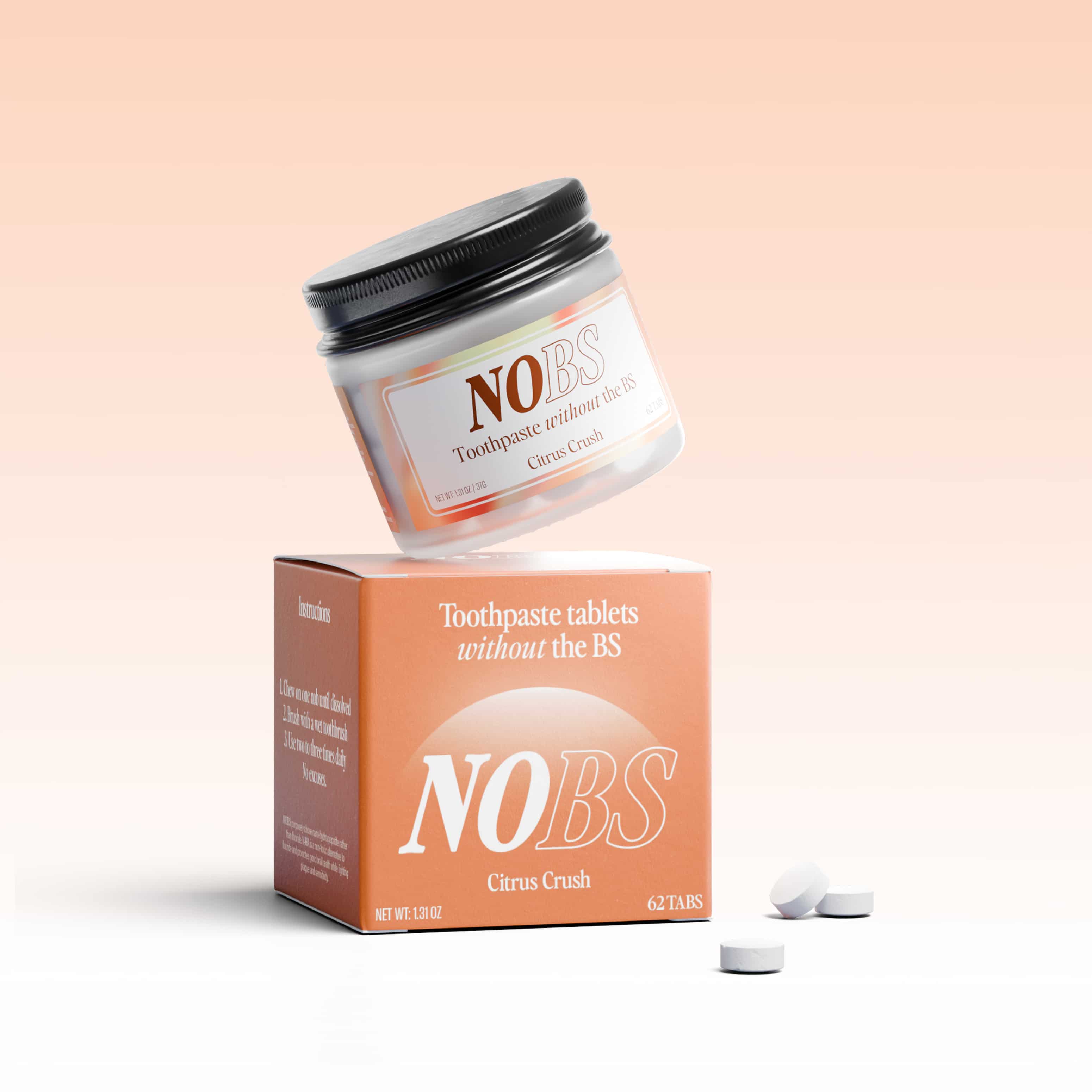 NOBS Toothpaste Tablets (Citrus Crush)
